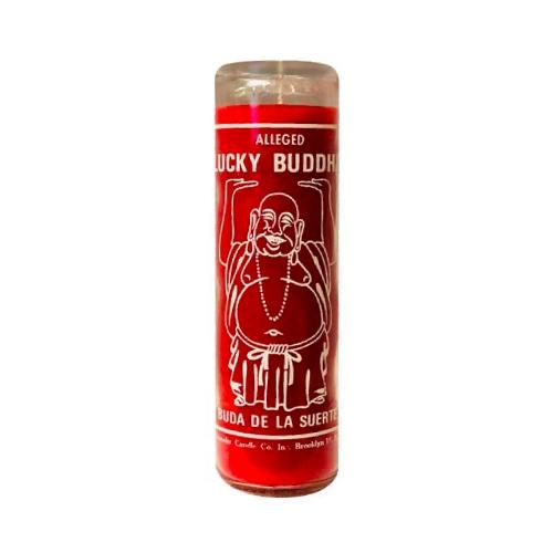7 Day Candle Lucky Buddha Buda De La Suerte (Red) - Afro Indian Market